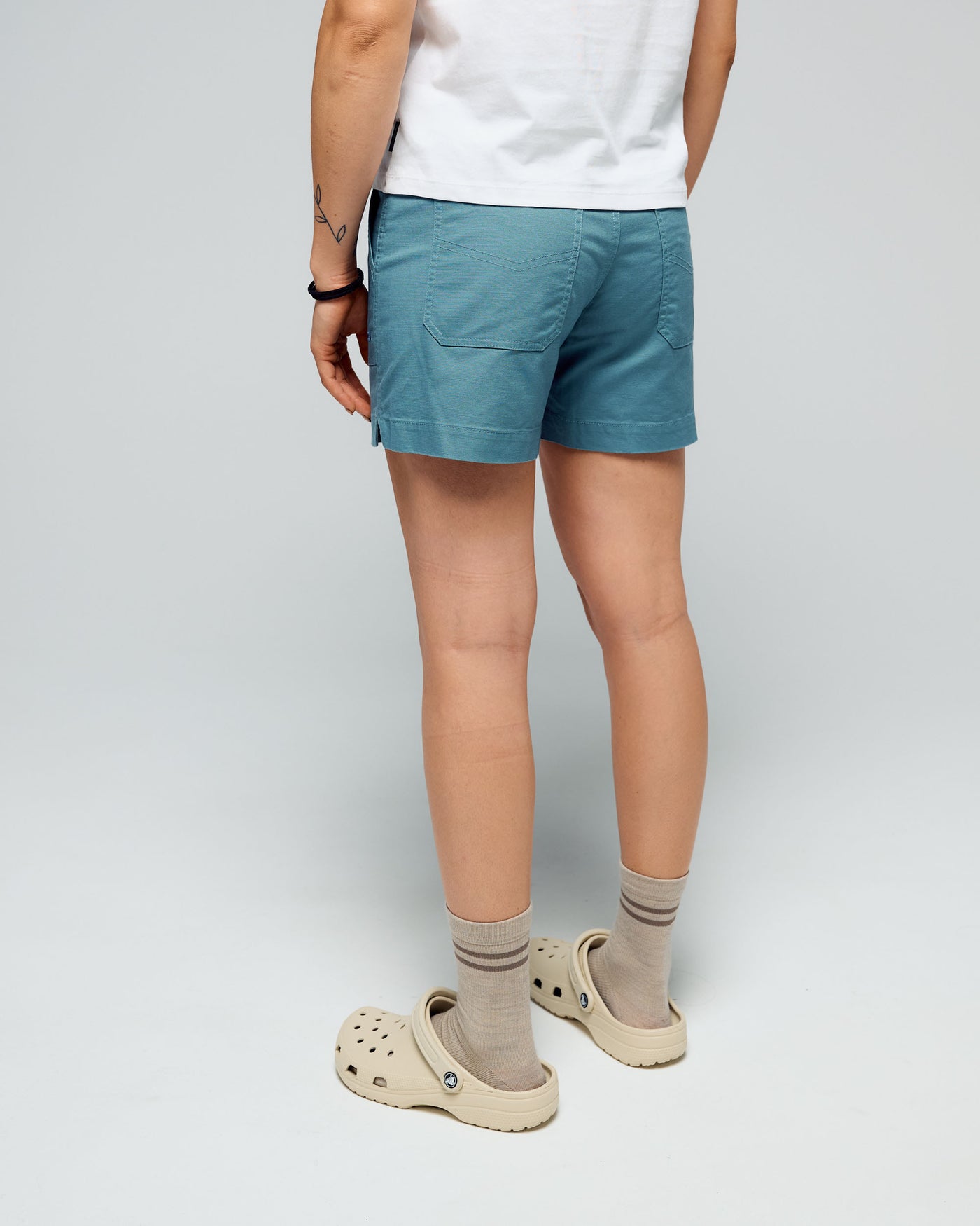 Women’s Weekend Cotton Shorts - Washed Blue – Kathmandu NZ