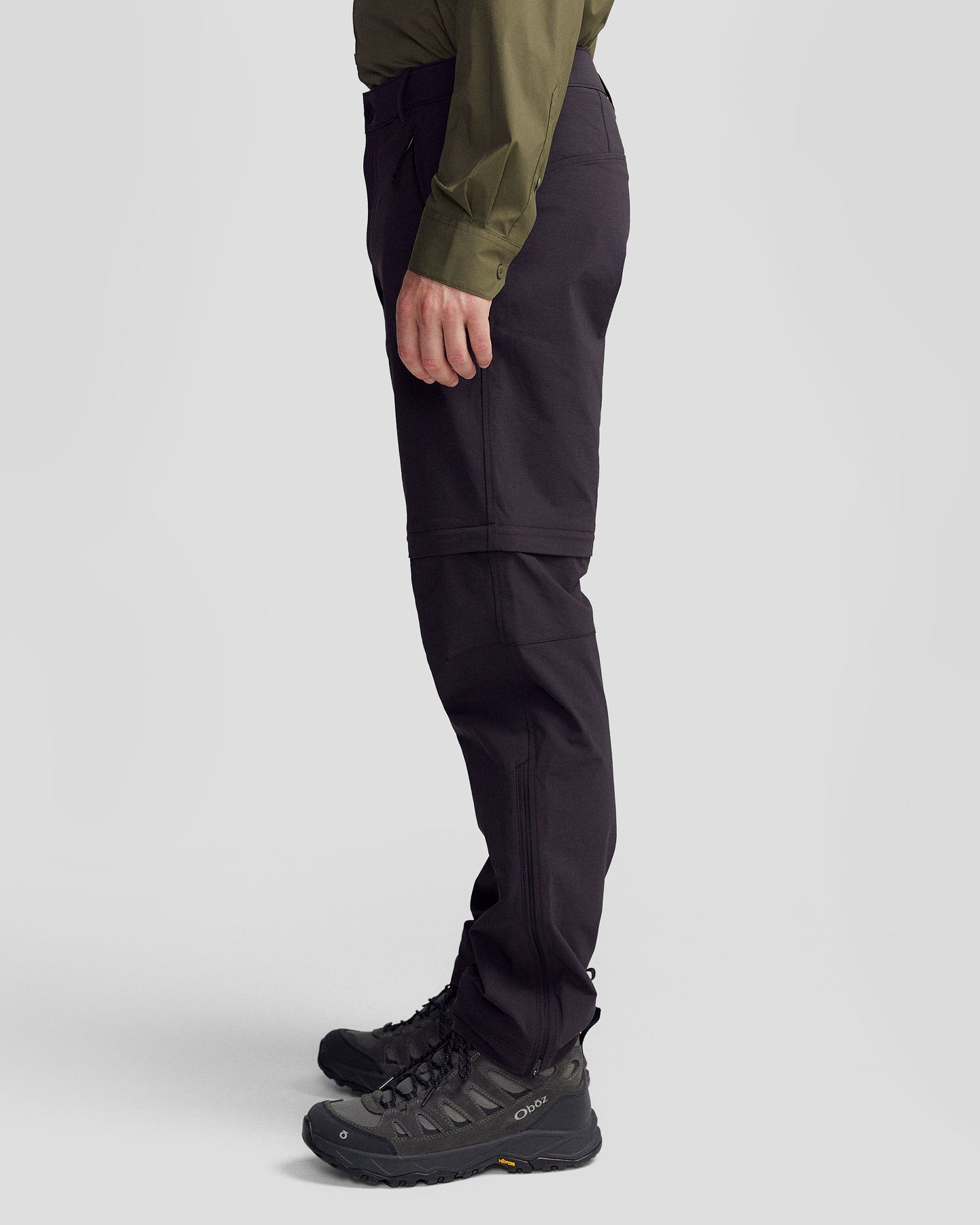 Men’s Ridge Convertible Pants - Black Stingray – Kathmandu NZ