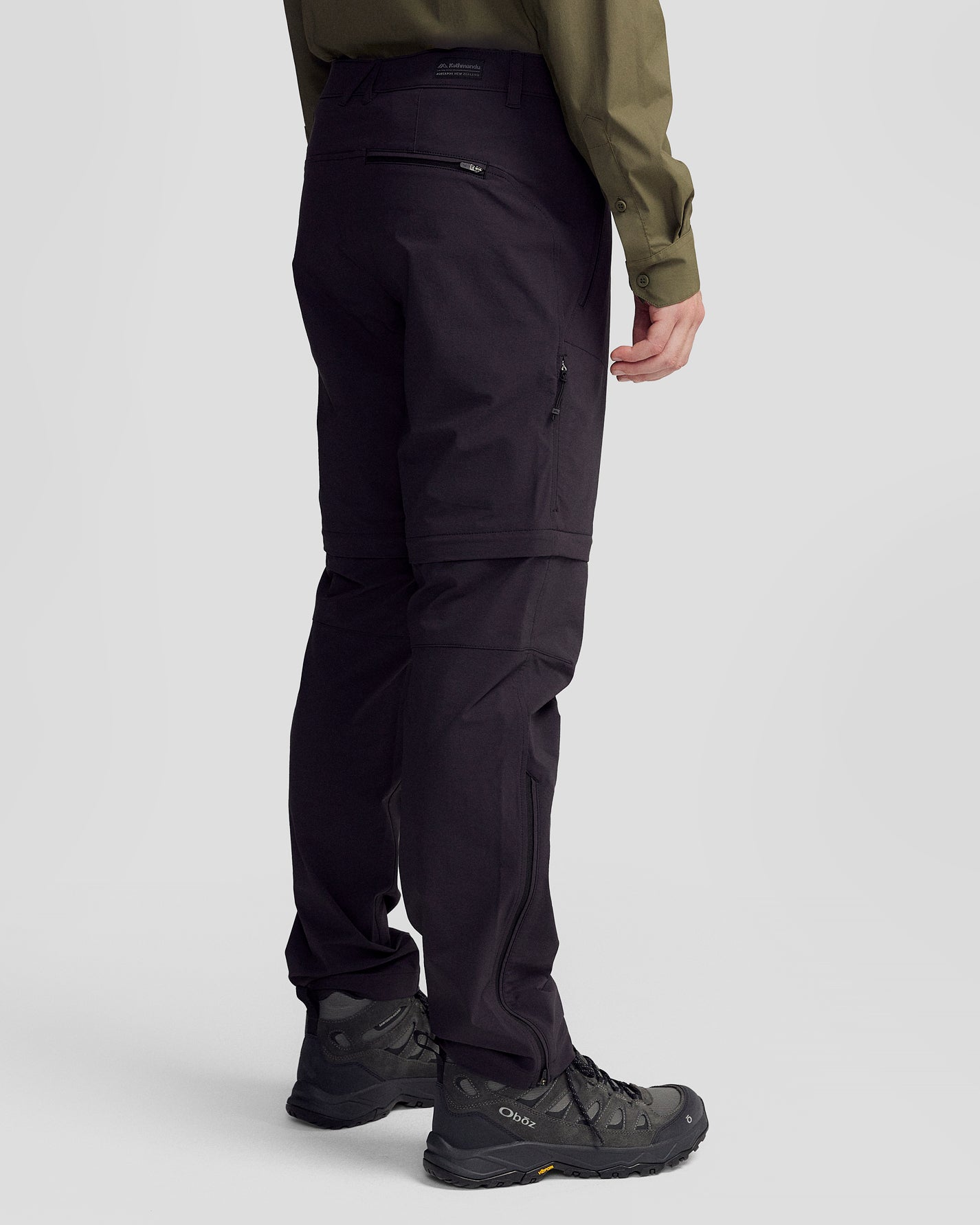 Men’s Ridge Convertible Pants - Black Stingray – Kathmandu NZ