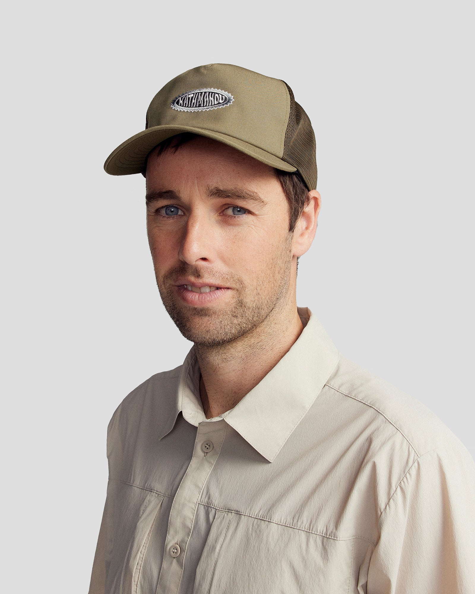 Embroidered Trucker Cap - Dark Olive Green – Kathmandu NZ