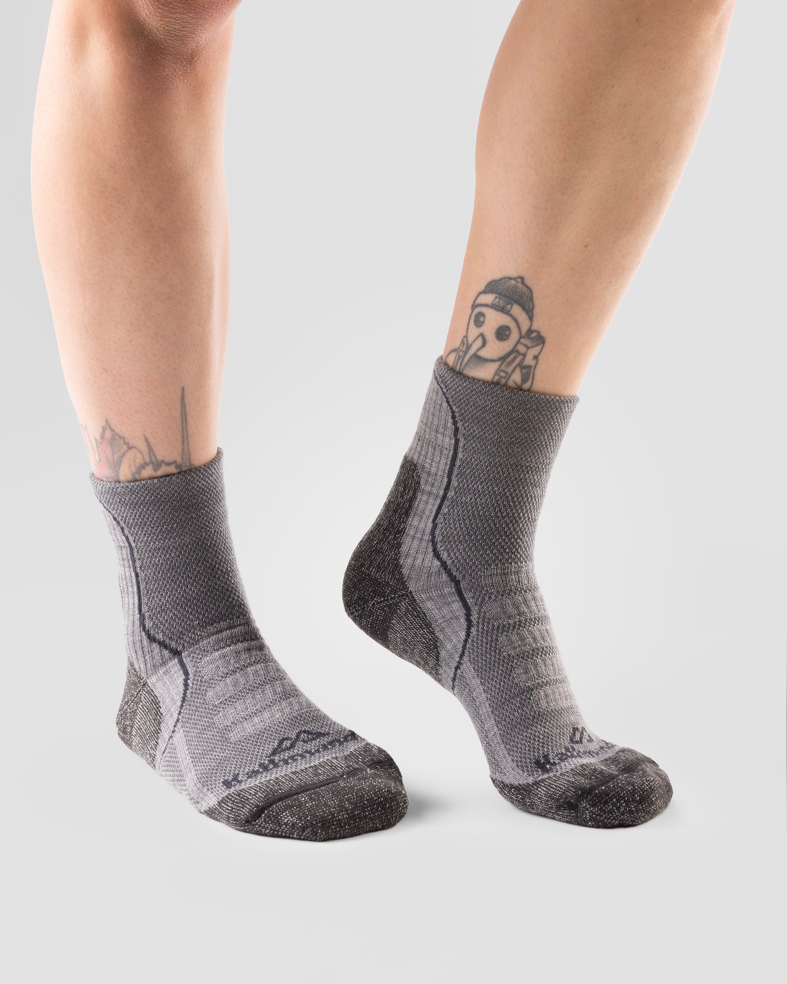 Ridge Wool Blend ¼ Crew Sock - Grey Marle – Kathmandu NZ