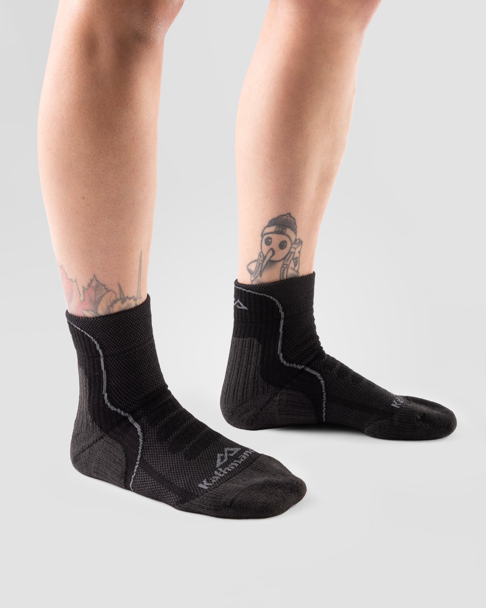 Ridge Wool Blend ¼ Crew Sock - Black Stingray – Kathmandu NZ