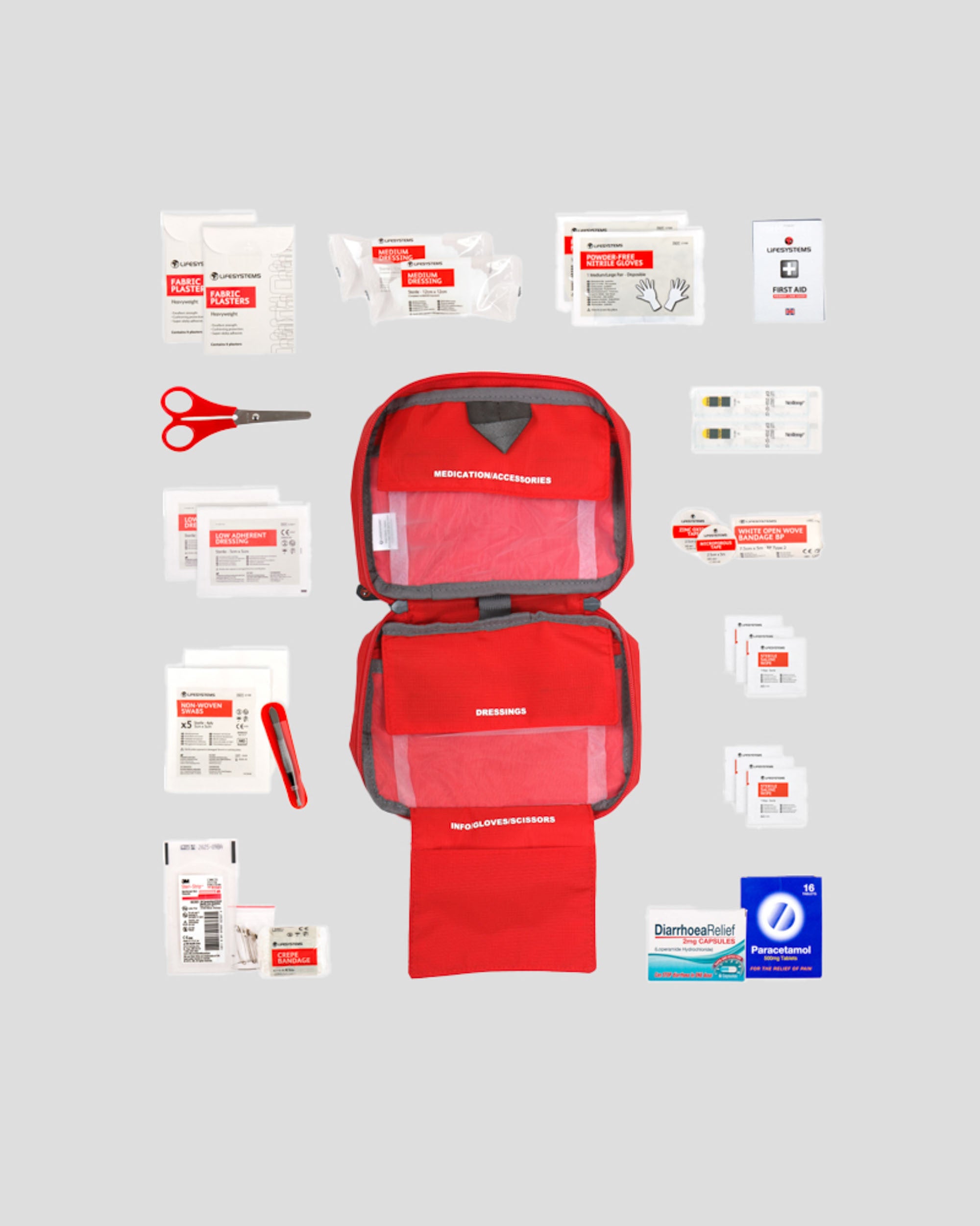 Lifesystems Traveller First Aid Kit - Red – Kathmandu NZ